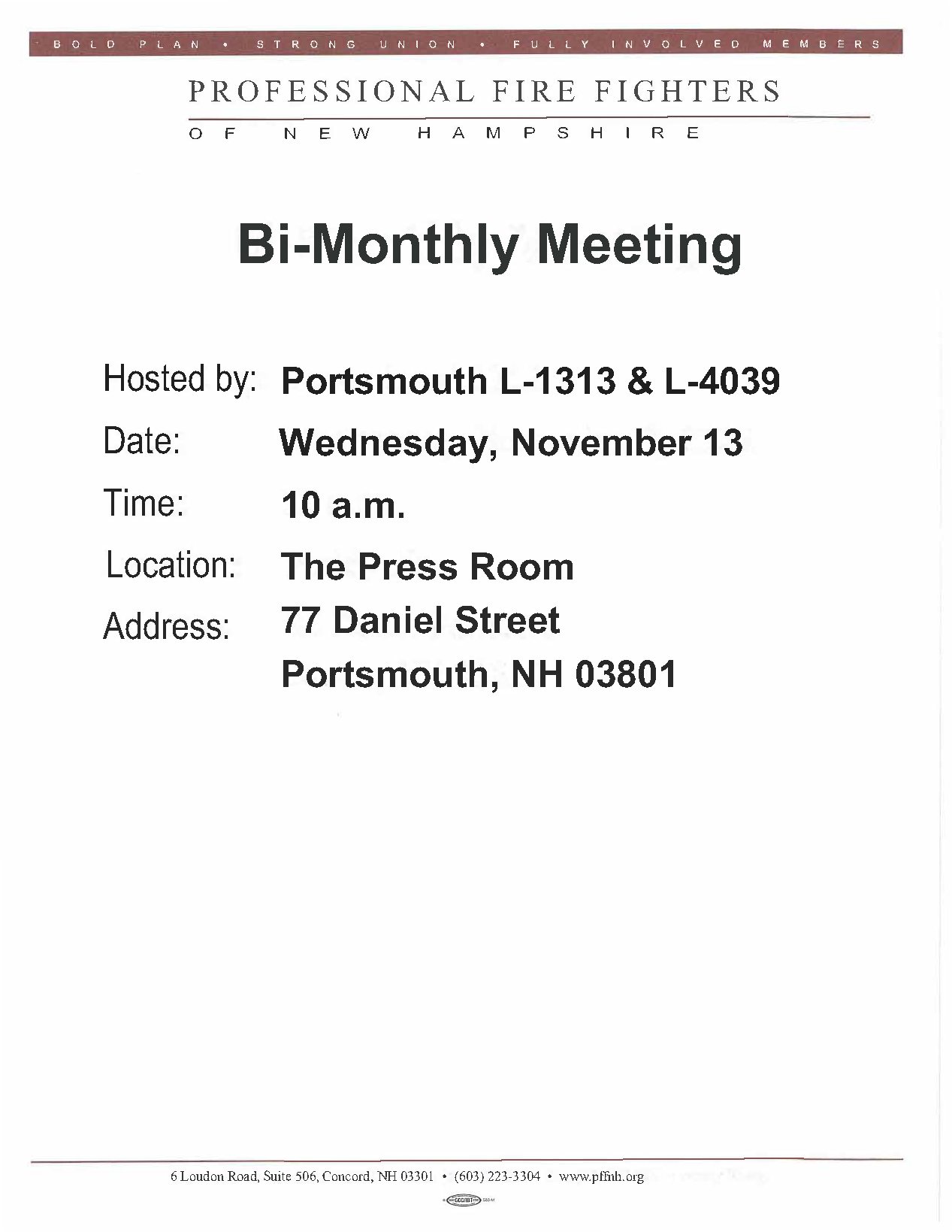 Professional Fire Fighters of NH